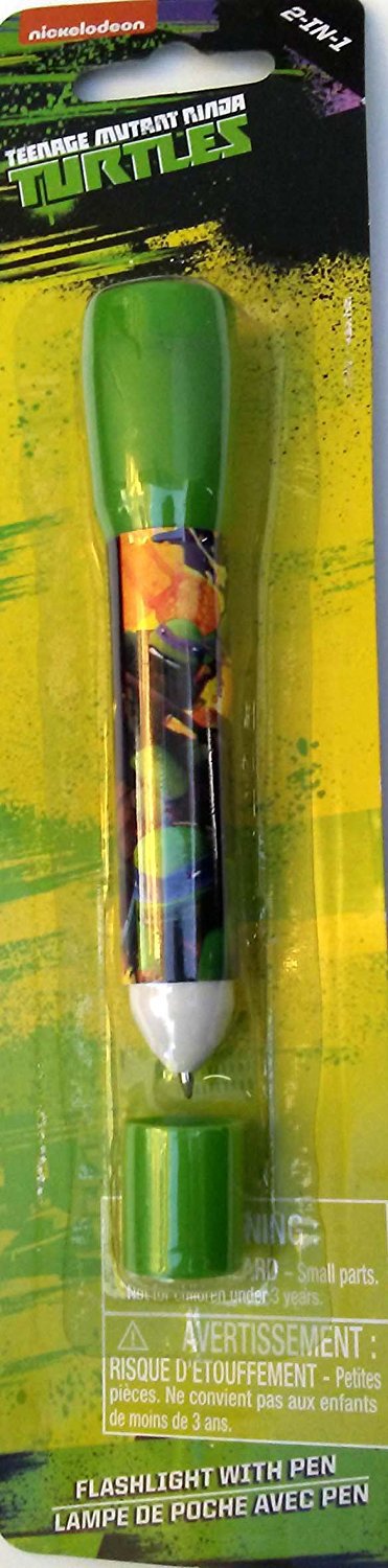 TMNT Ninja Turtle Flashlight Pen - Mini LED Flashlight with Pen 2 in 1