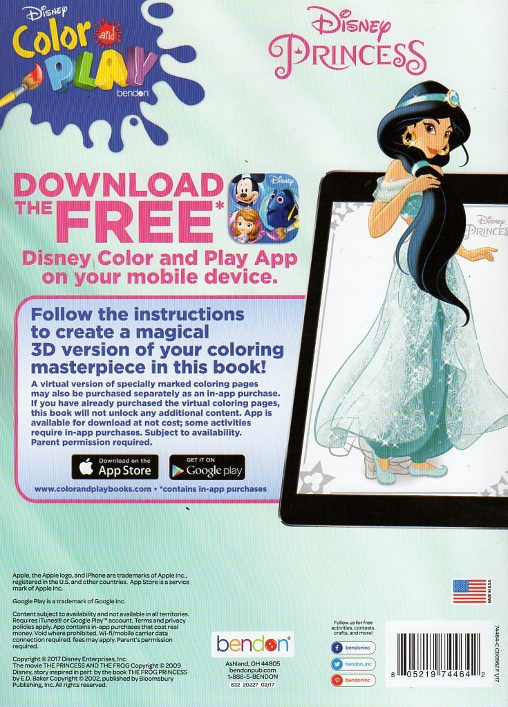 Disney Princess Color & Play Coloring & Activity Book - v3
