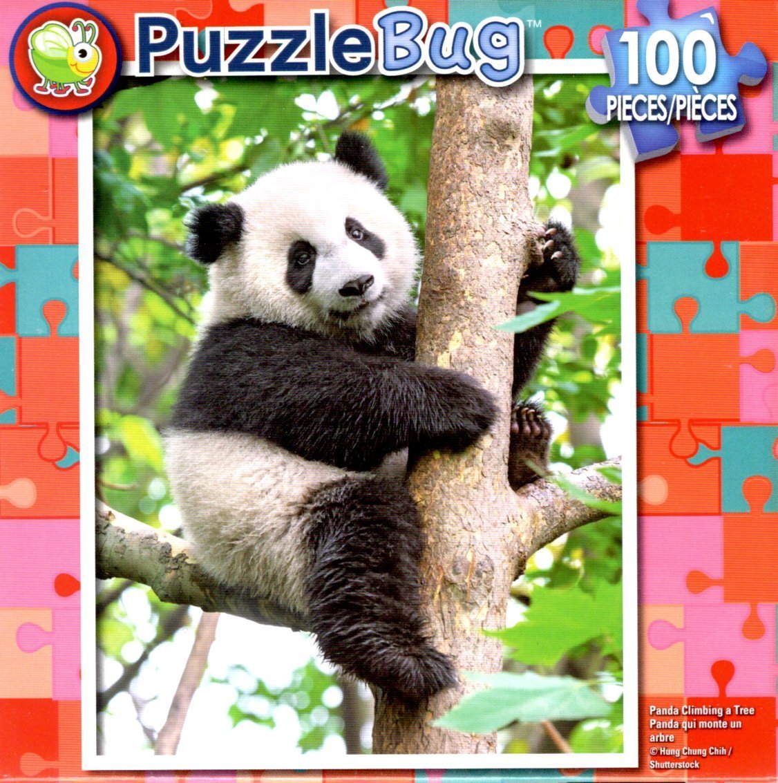 Panda Climbing a Tree - 100 Piece Jigsaw Puzzle