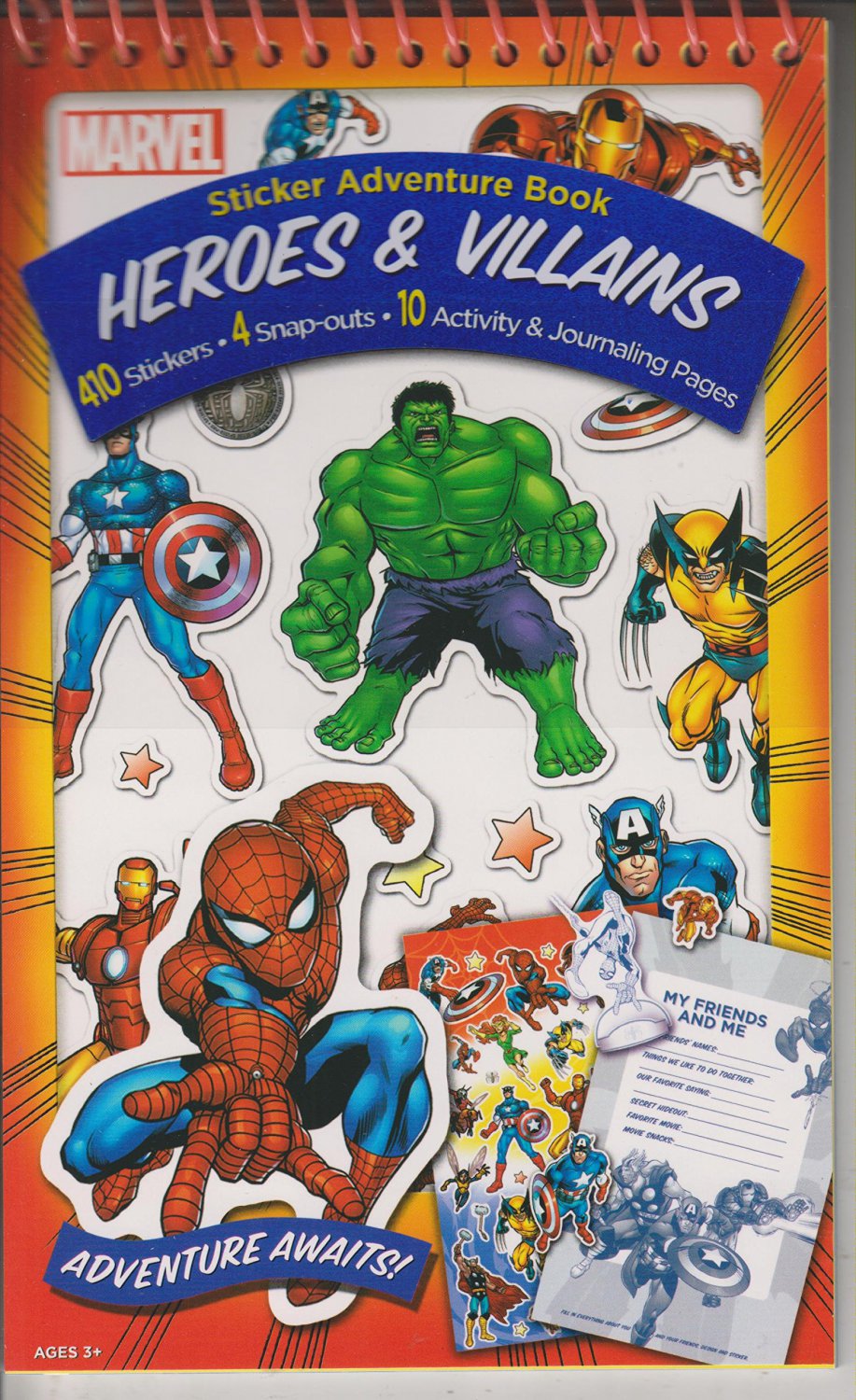 Marvel Heroes & Villains Sticker Adventure Book - Adventure Awaits!