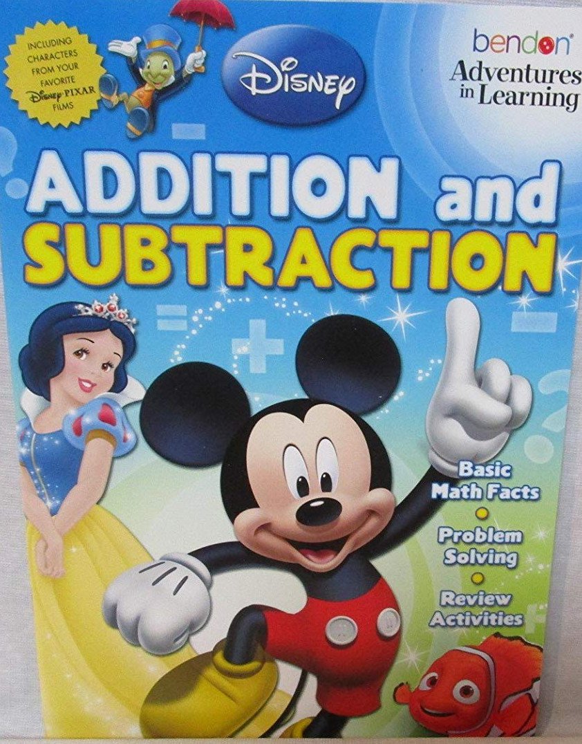 Disney Pixar Addition and Subtraction 32 Page