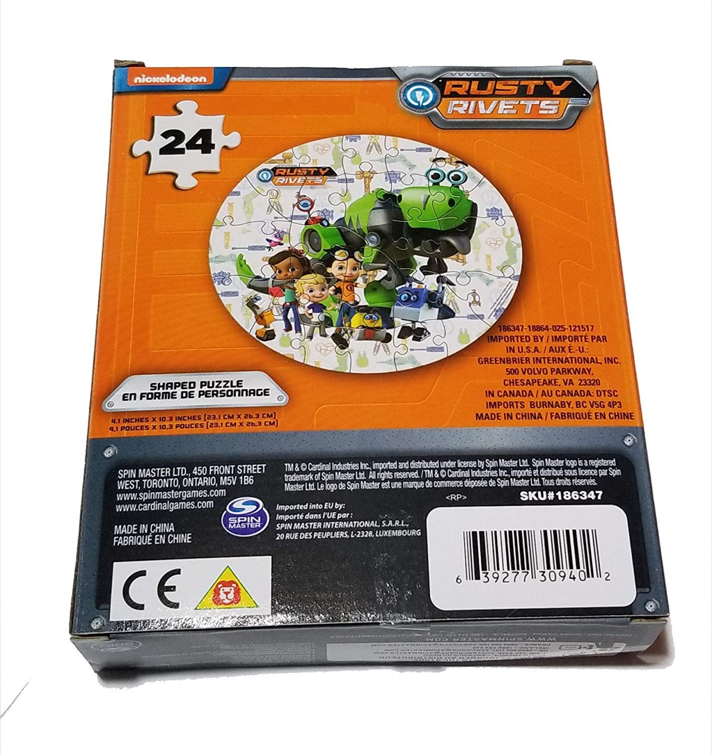 2 Pack Rust Rivets Shaped Jigsaw Puzzle 24 Piece Each Featuring Rusty ...