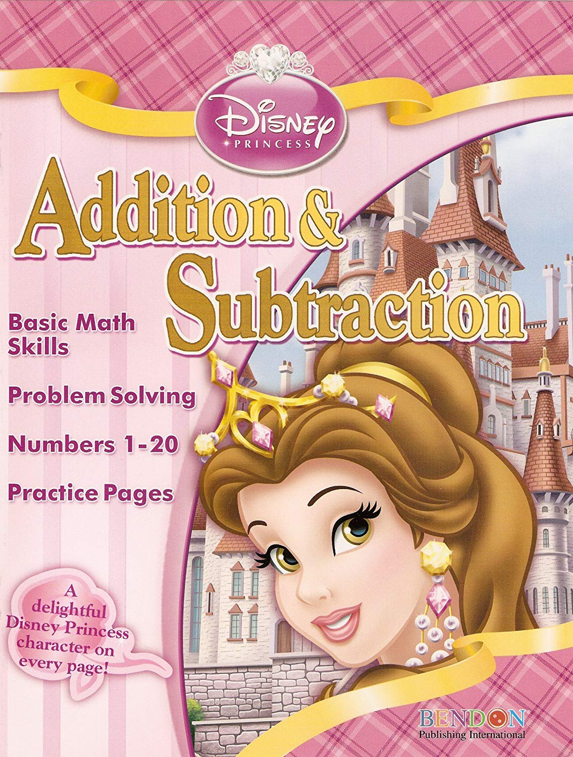 Disney Princess Addition & Subtraction Workbook