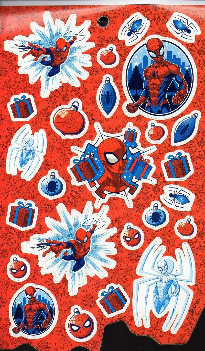 Marvel Spider-Man Stickers Book - 125 Stickers - Christmas Holiday Themed
