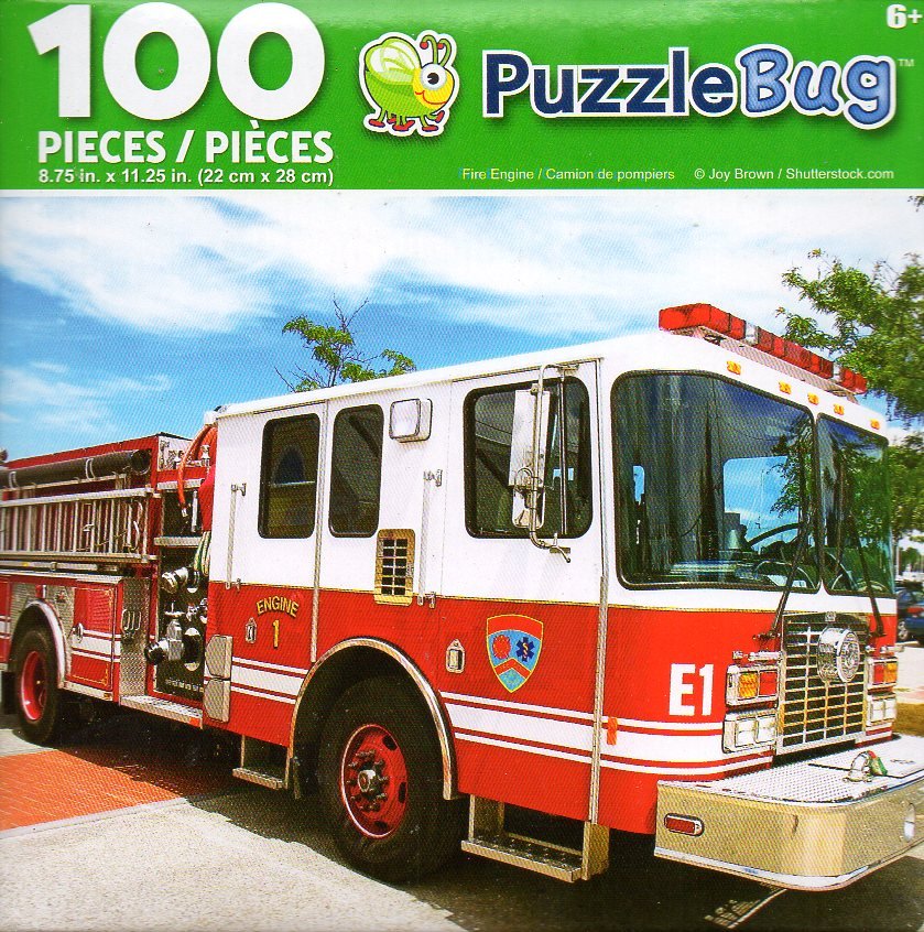 Fire Engine - PuzzleBug - 100 Piece Jigsaw Puzzle