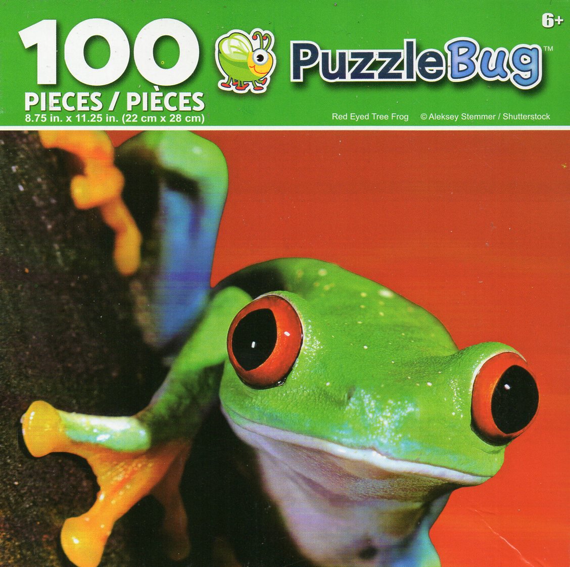 Cra-Z-Art Red Eyed Tree Frog - Puzzlebug - 100 Piece Jigsaw Puzzle