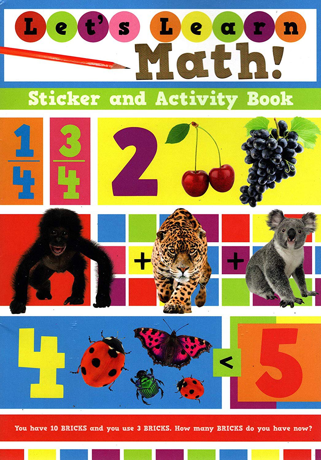 Let's Learn Math - Sticker Activity Educational Workbook by Flowerpot Press