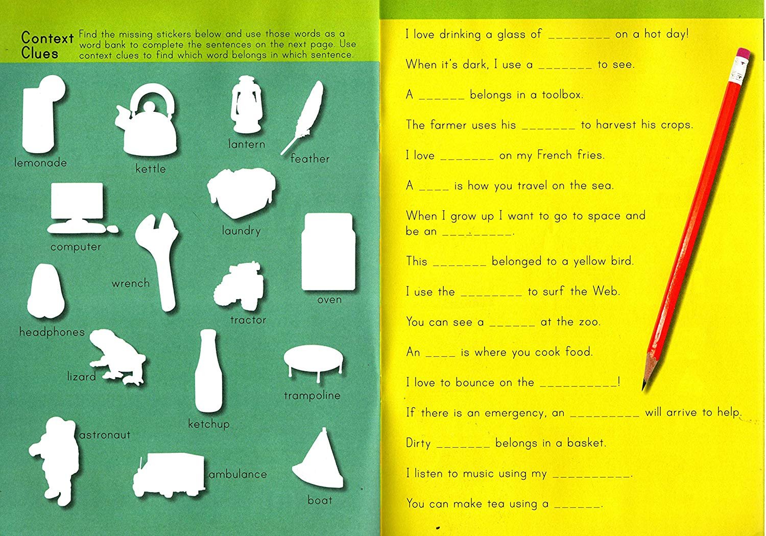 Let's Learn to Read - Sticker Activity Educational Workbook by ...