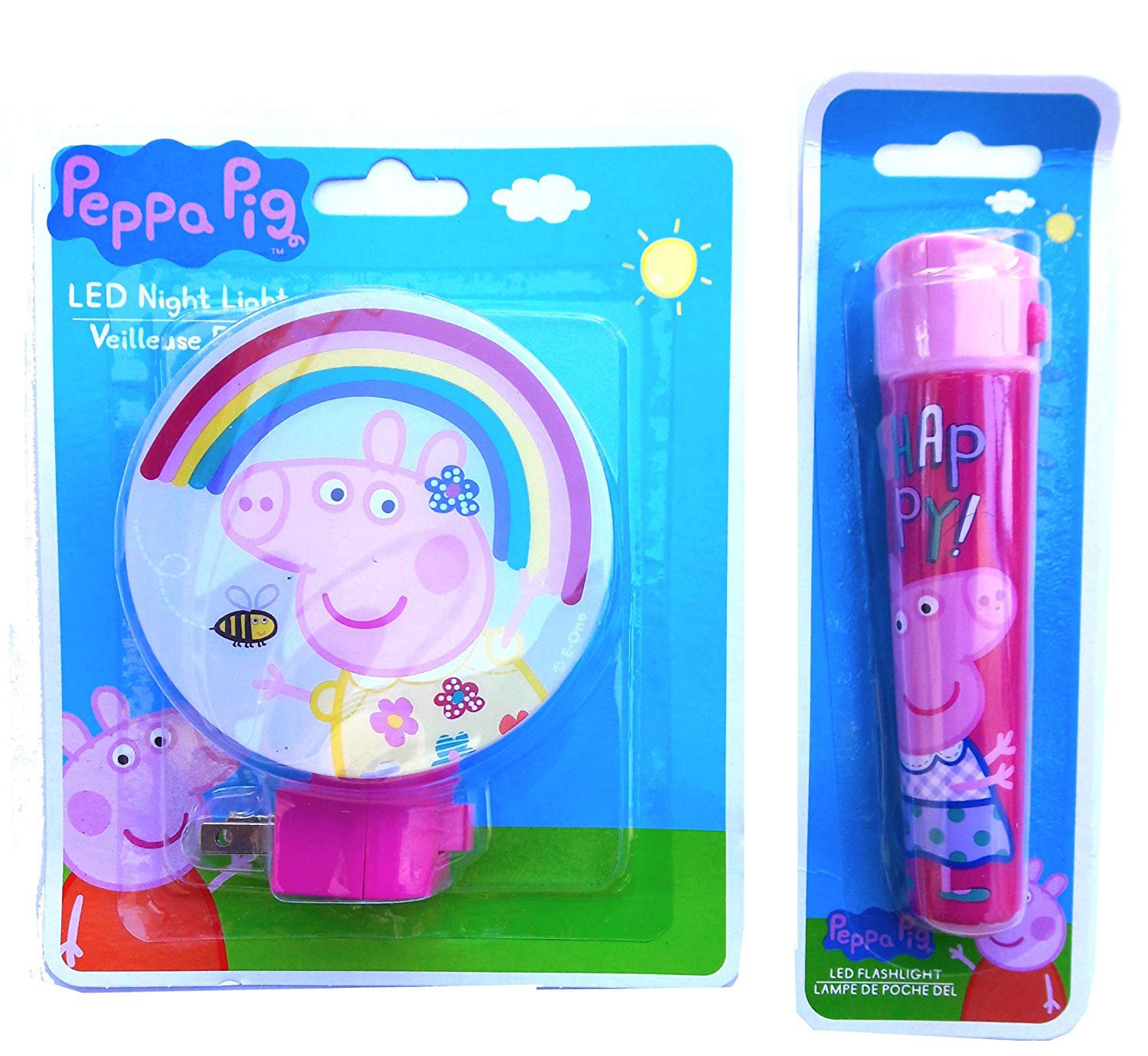 Peppa Pig Led Ninght Light & Flash Light