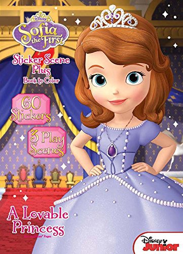 Sofia the First Sticker Scene Plus Book to Color, a Lovable Pricess