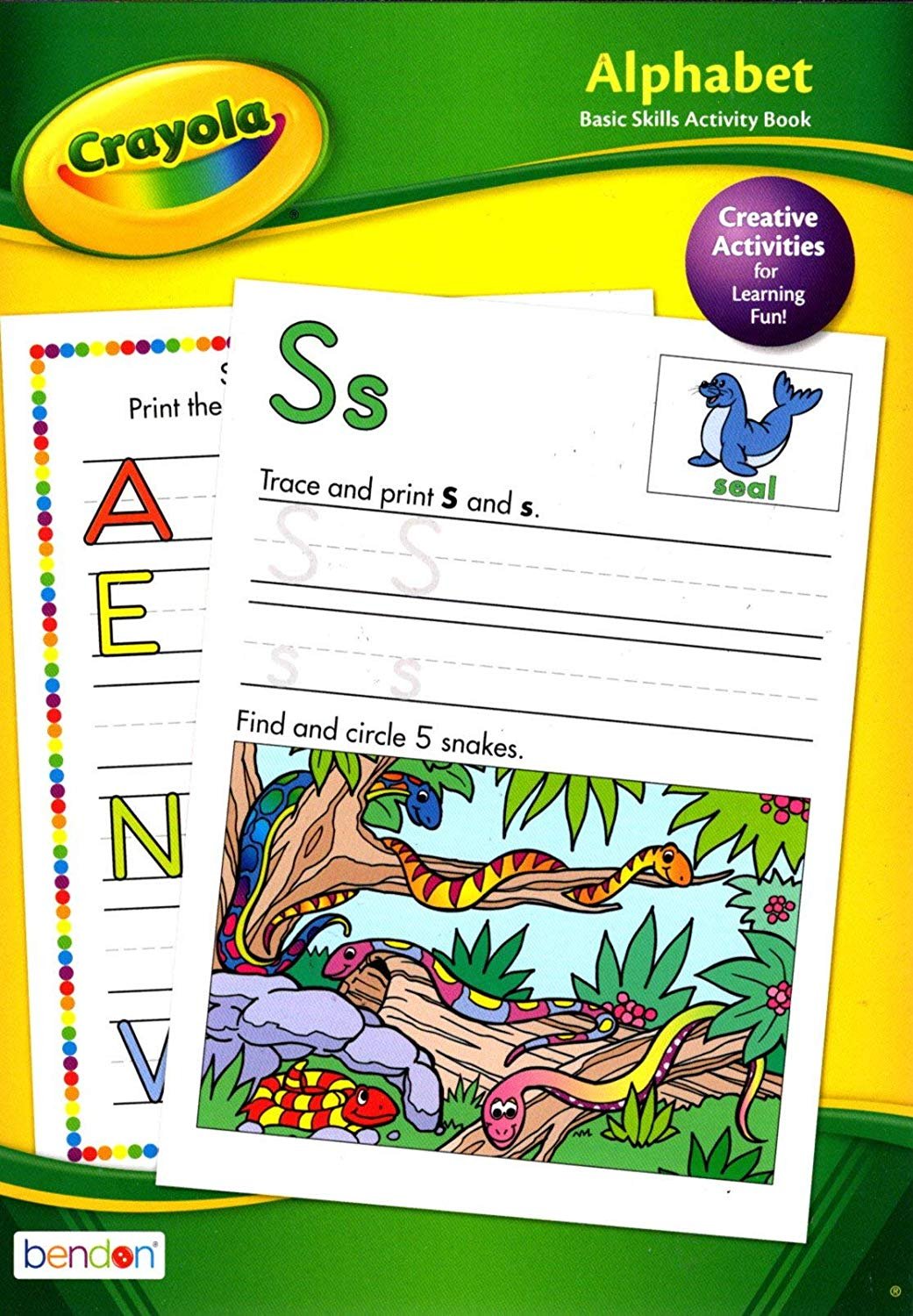 Crayola Basic Skills Activity Educational Workbooks - Set of 4 Books