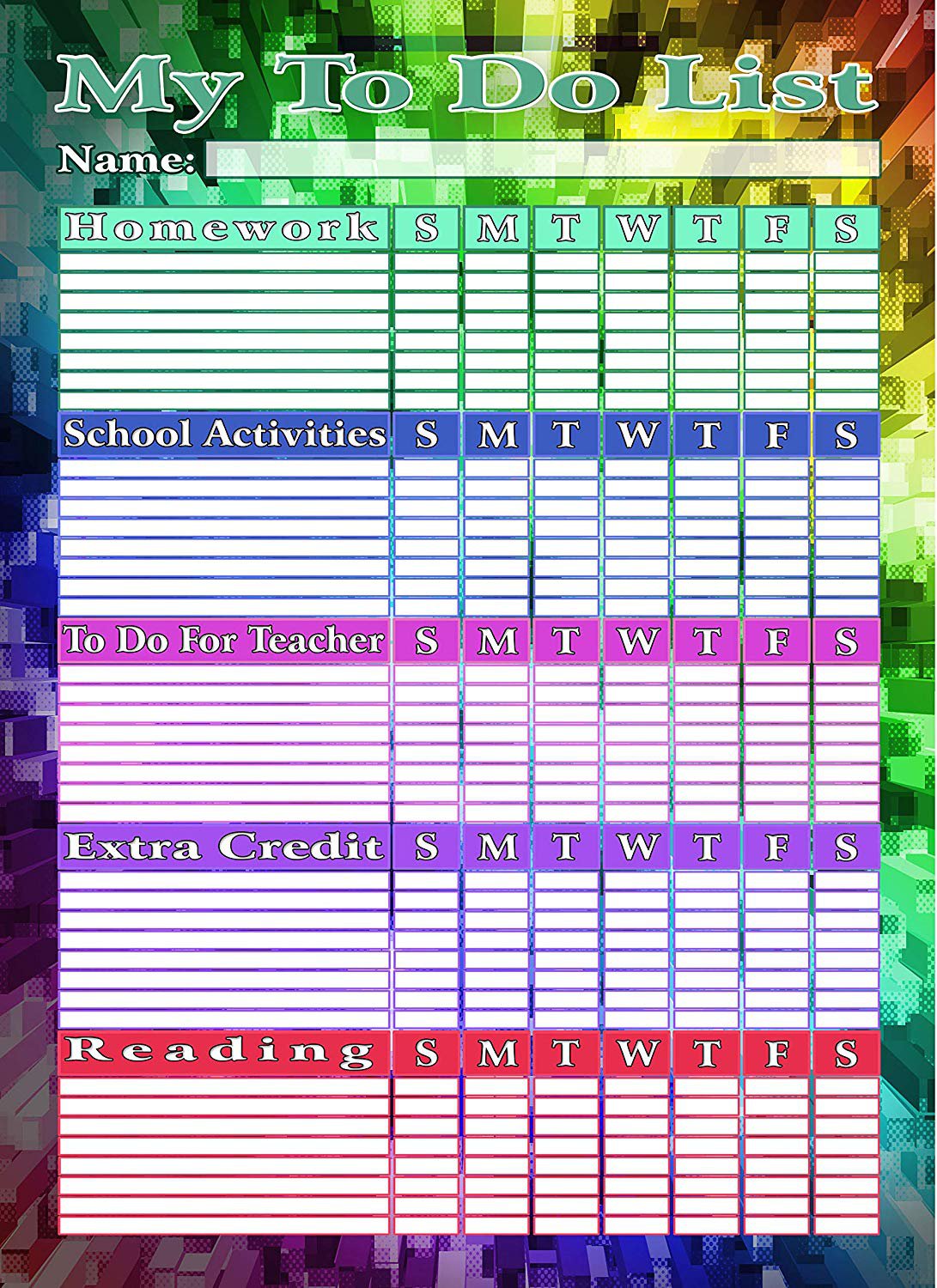 (Set with 4 Items) - My to do List/Planner/Progress Charts) + 3 ...