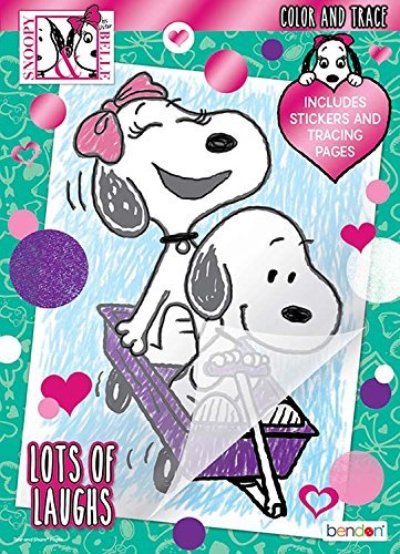 Peanuts Snoopy Color and Trace - With Stickers and Tracing Pages