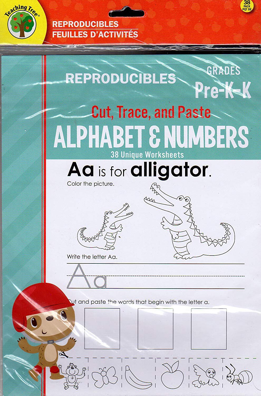 Cut, Trace, and Paste Alphabet & Numbers - Reproducible Educational ...