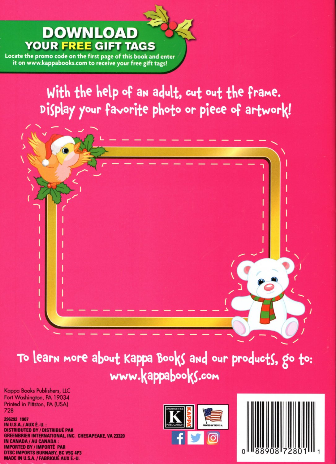 Kappa Books Christmas Edition Holiday Jumbo Coloring and Activity Book ...