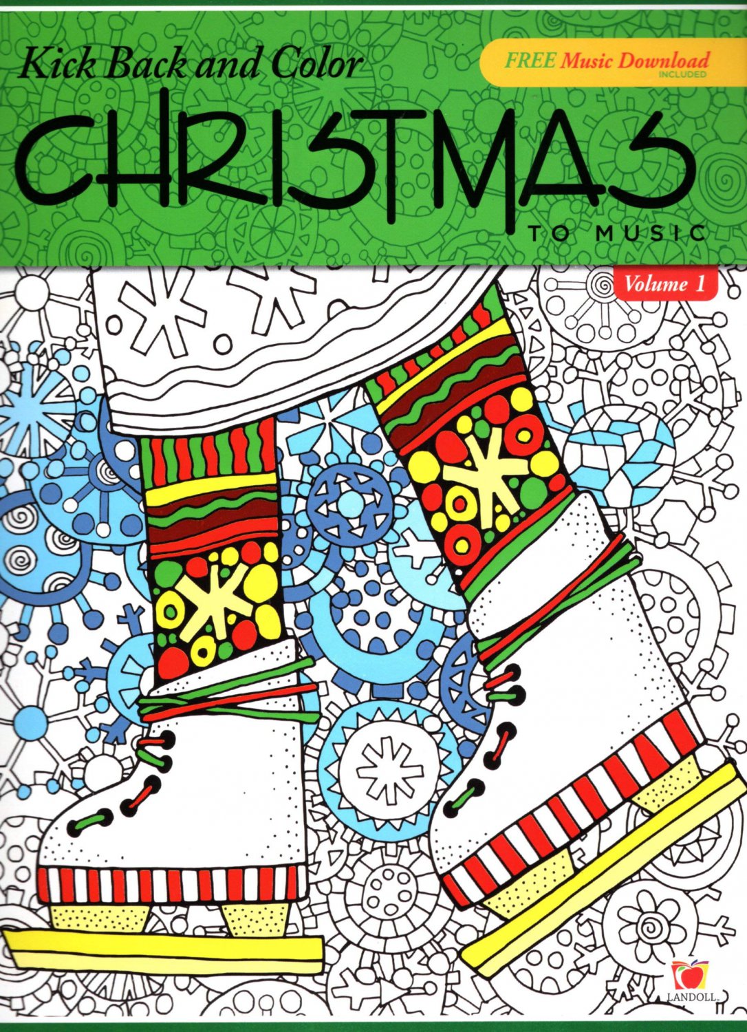 Christmas Adult Coloring Book Kick Back and Color to Music Volume 1 ...