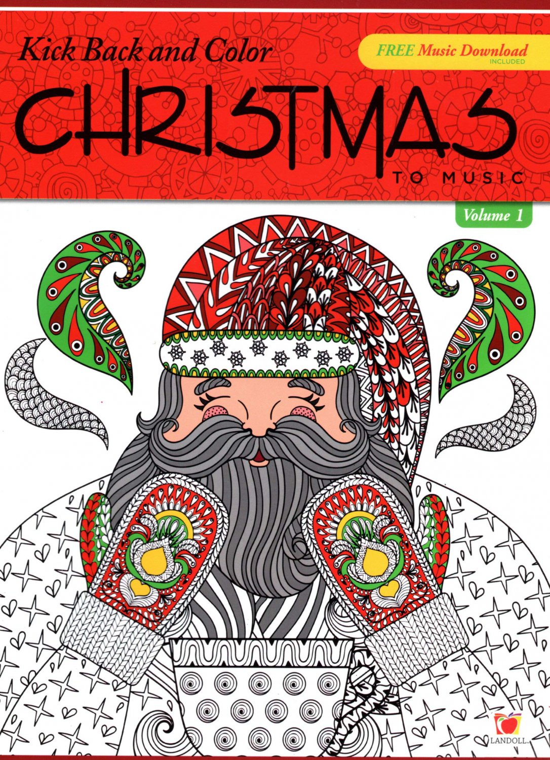 Christmas Adult Coloring Book Kick Back and Color to Music Volume 1 ...