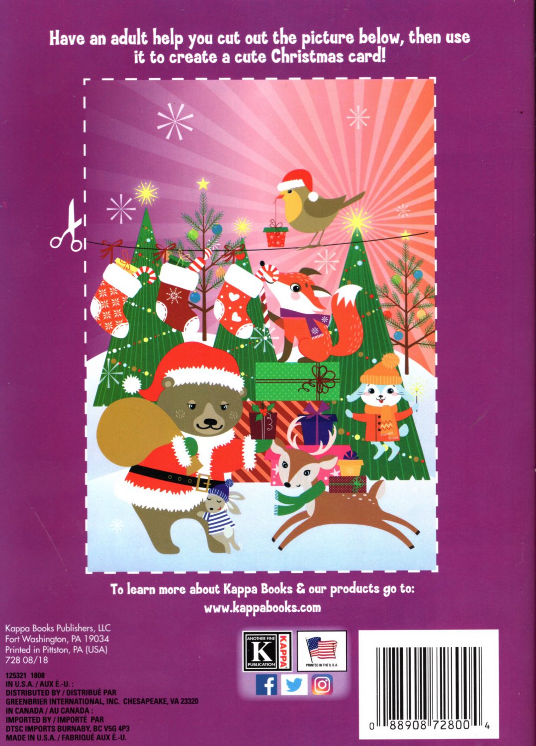 Christmas Edition Holiday - Jumbo Coloring and Activity Book - Santa Paws