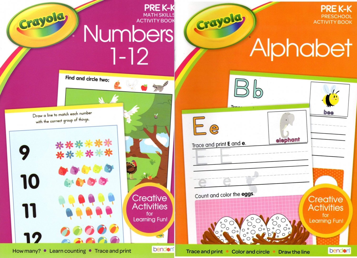 Crayola - Numbers & Alphabet - Pre K-K Preschool Learning Educational ...