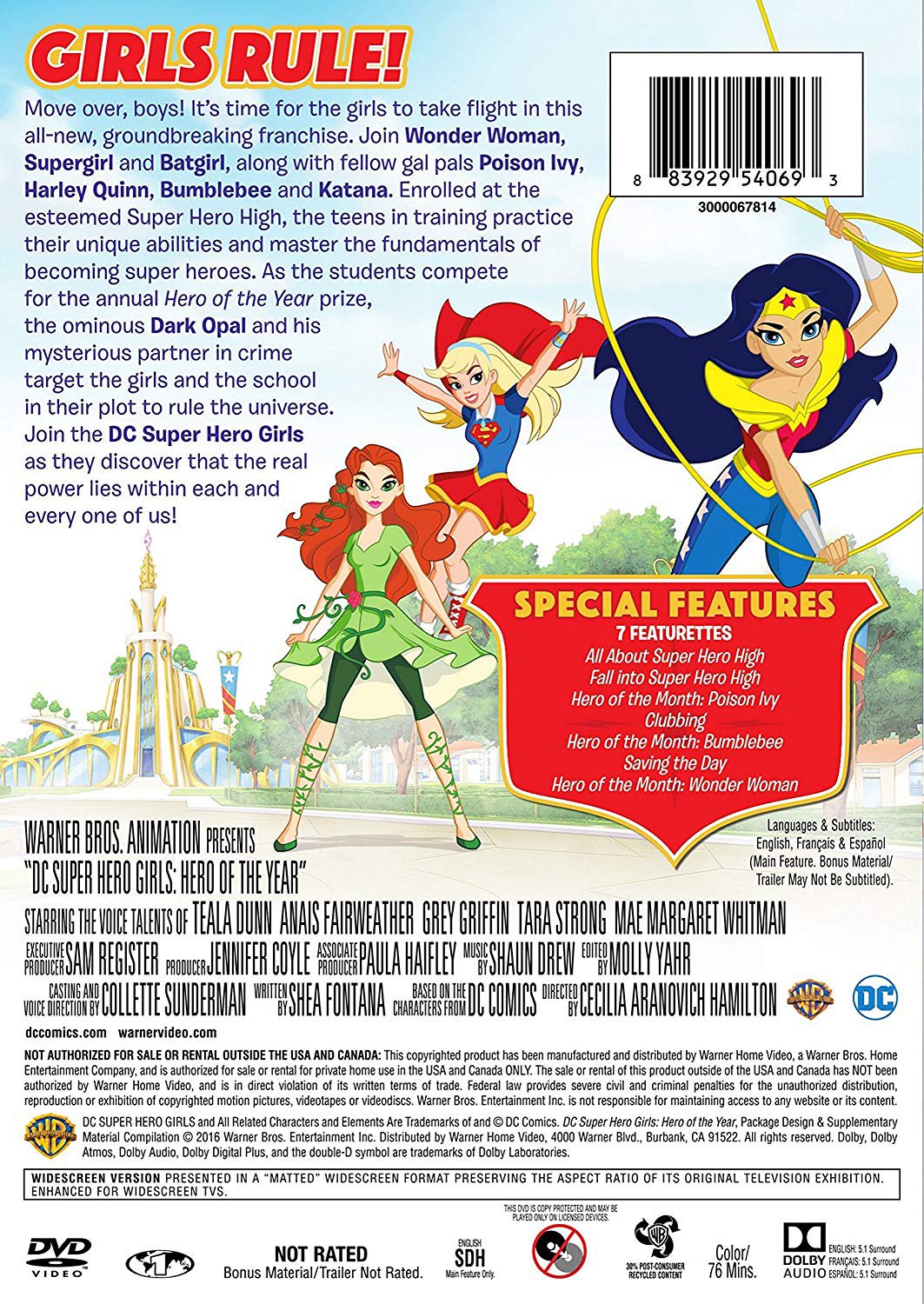 DC Super Hero Girls: Hero of the Year (DVD) dv004