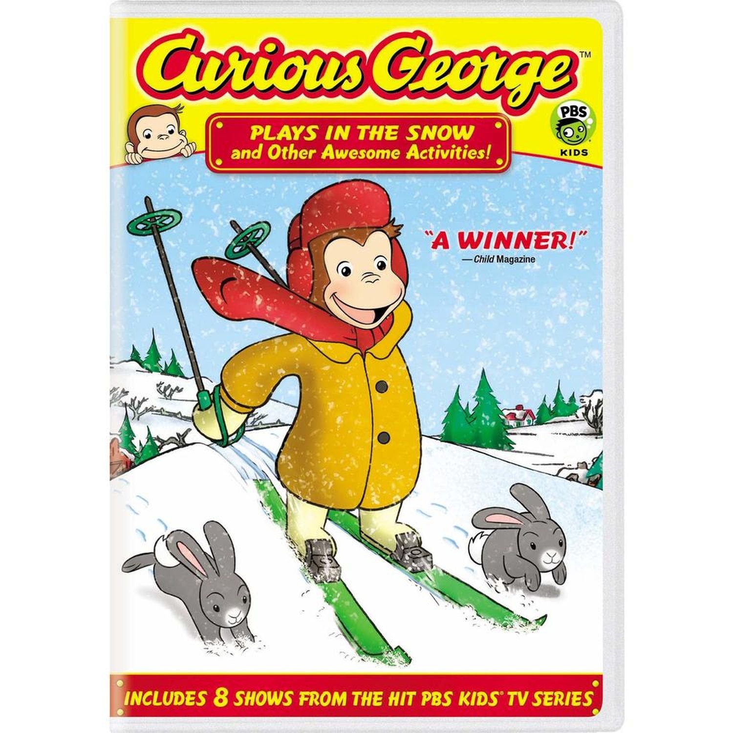 Cartoon collection - Curious George DVD - (SET of 8)