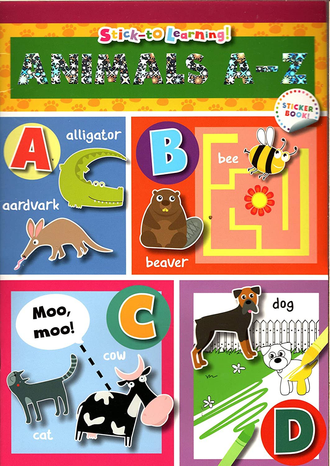 Stick-to Learning - Animals A-Z - Sticker Book