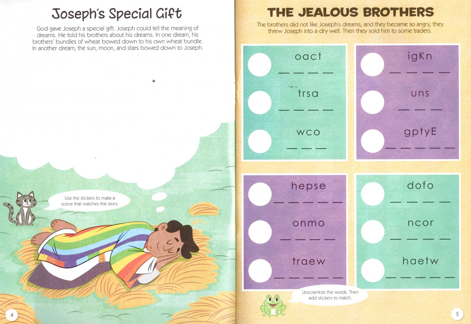 Bible Activity Moses Sticker Book Over 80 Stickers