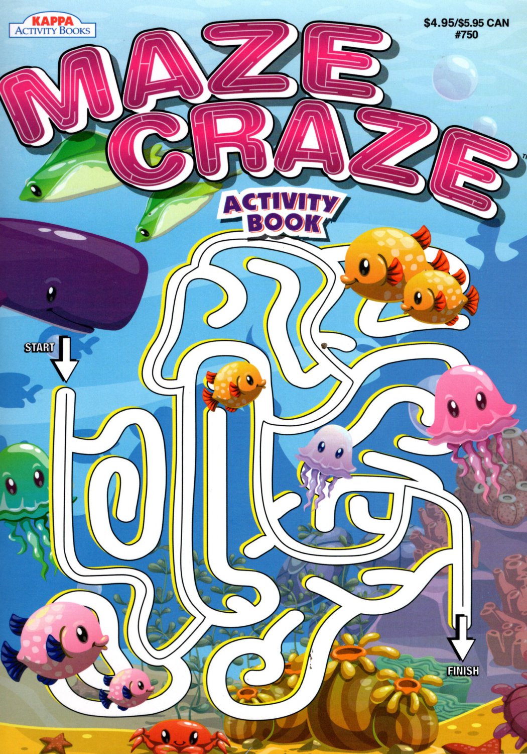 Maze Craze Activity Book for Kids Easy Medium Hard Levels - v3