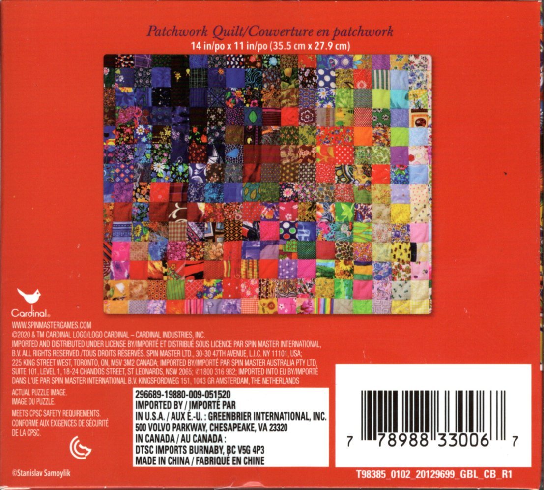 Patchwork Quilt - 300 Piece Jigsaw Puzzle