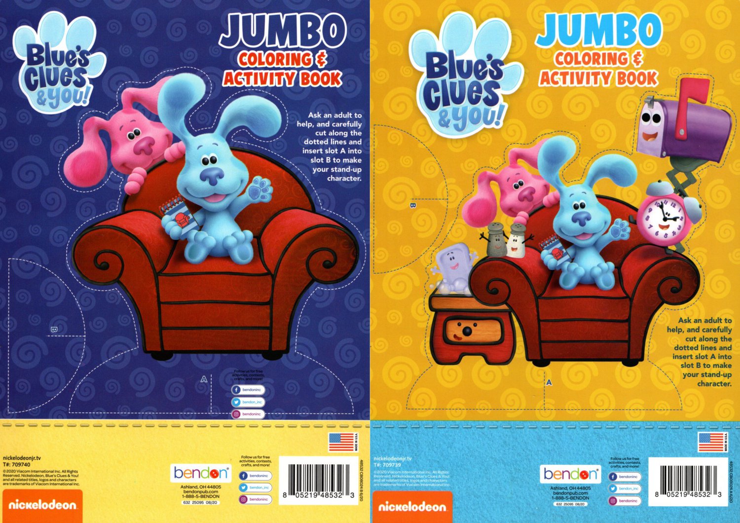 Jumbo Coloring & Activity Book - Where's Blue? and Let's Play Blue's ...