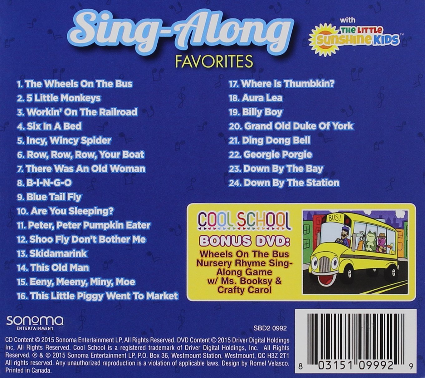 Sing-A-Long Favorites CD for Kids