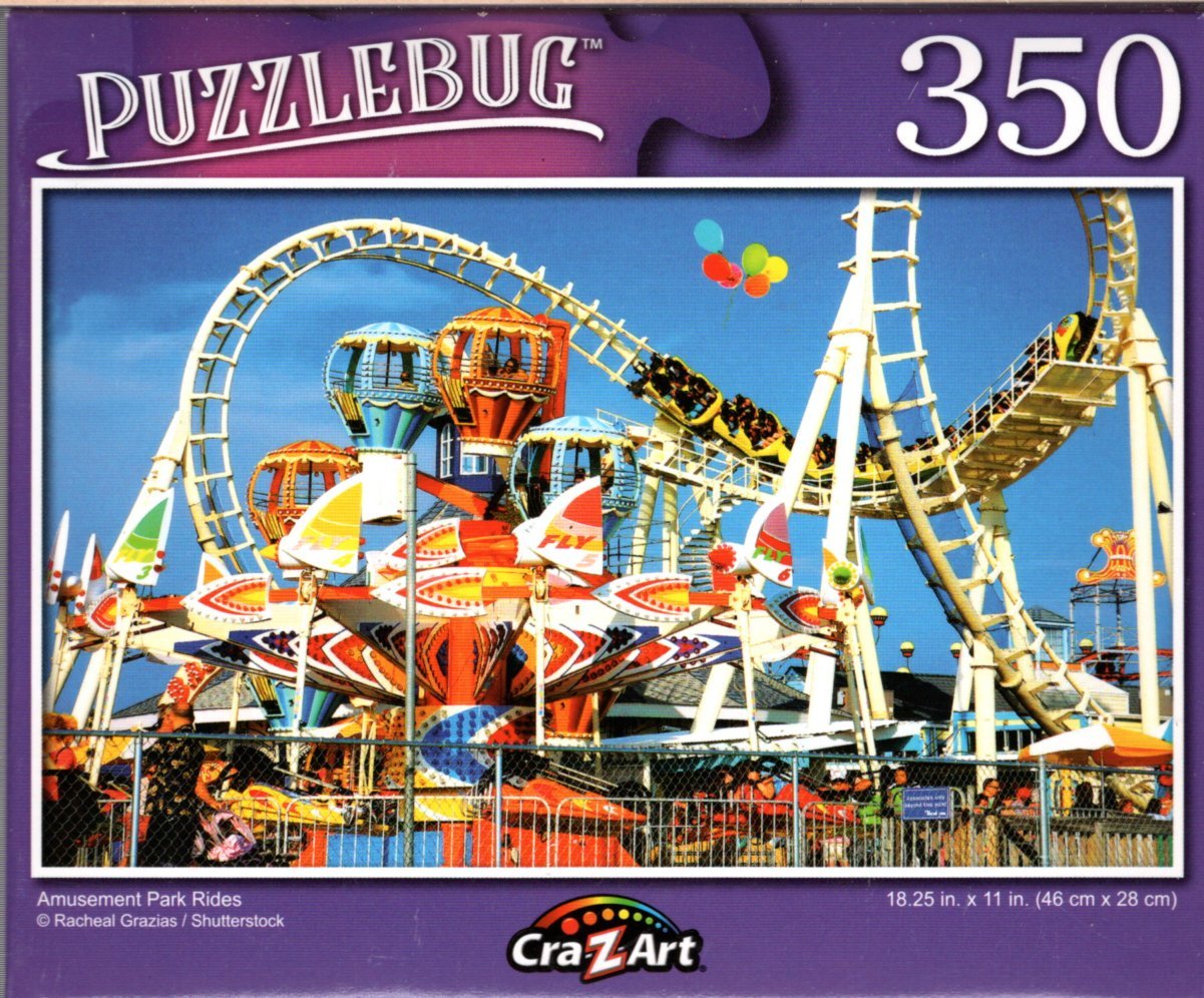Amusement Park Rides - 350 Pieces Jigsaw Puzzle