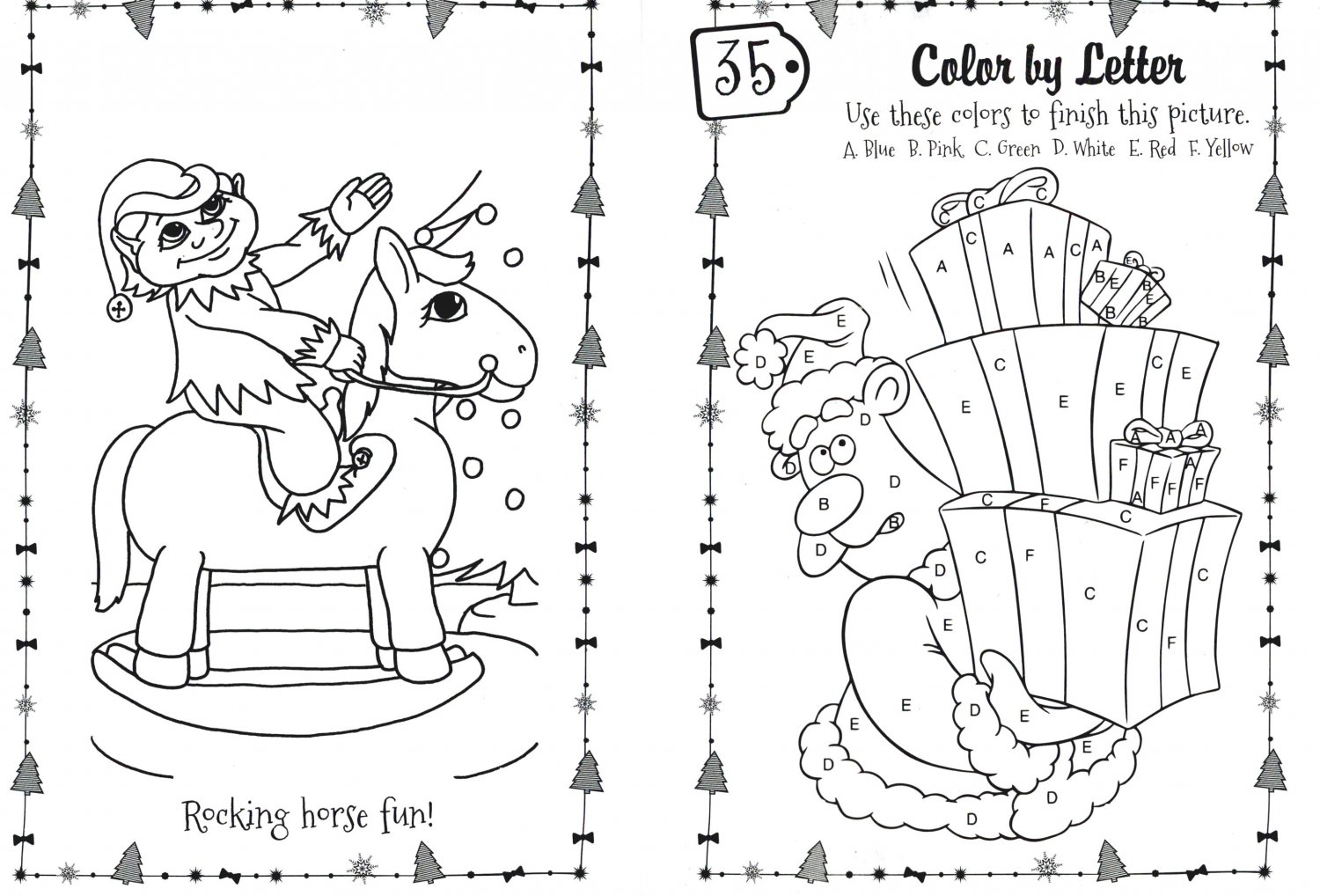 Christmas Holiday - Jumbo Coloring and Activity Book ~ Christmas Tails