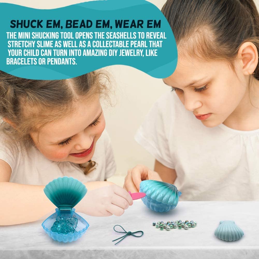 COMPOUND KINGS Lil’ Shuckies Pearl and Slime Toy Teal