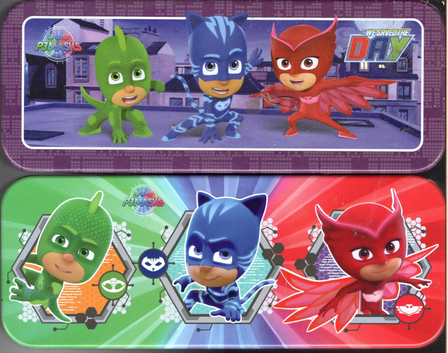 PJ Masks - Metal Tin Case Pencil Box Storage