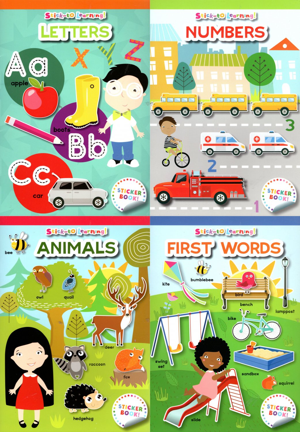 Stick-to Learning - First to Words, Animals, Numbers, Letters - Sticker ...