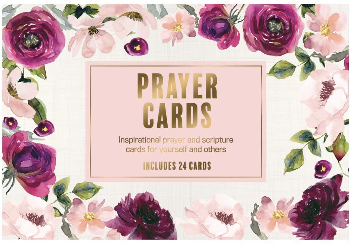 CrownJewlz Christian Floral Prayer & Scripture Cards, 2 Assorted Sets ...