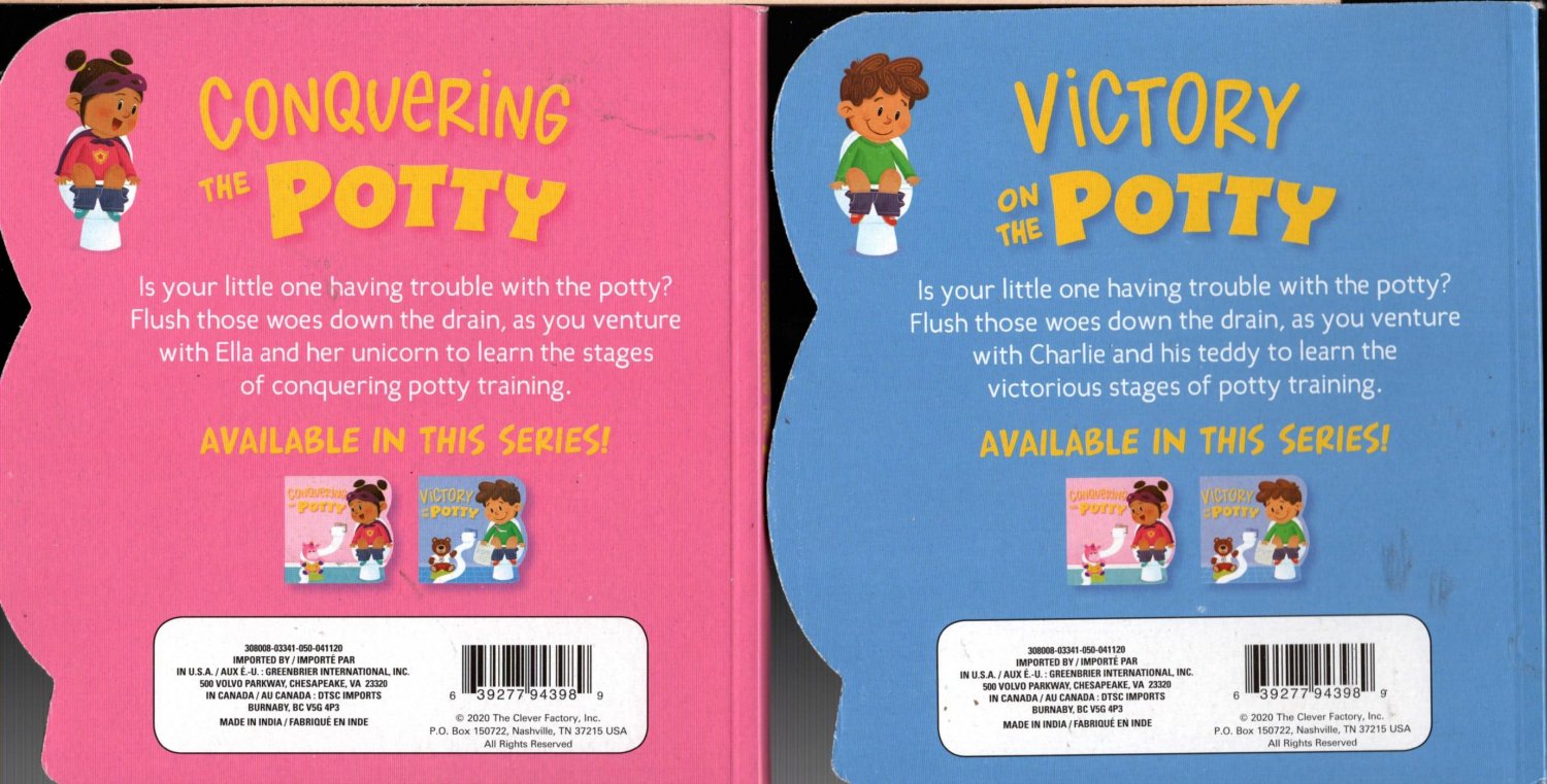 Conquering the Potty and Victory on the Potty - Children's Board Book ...