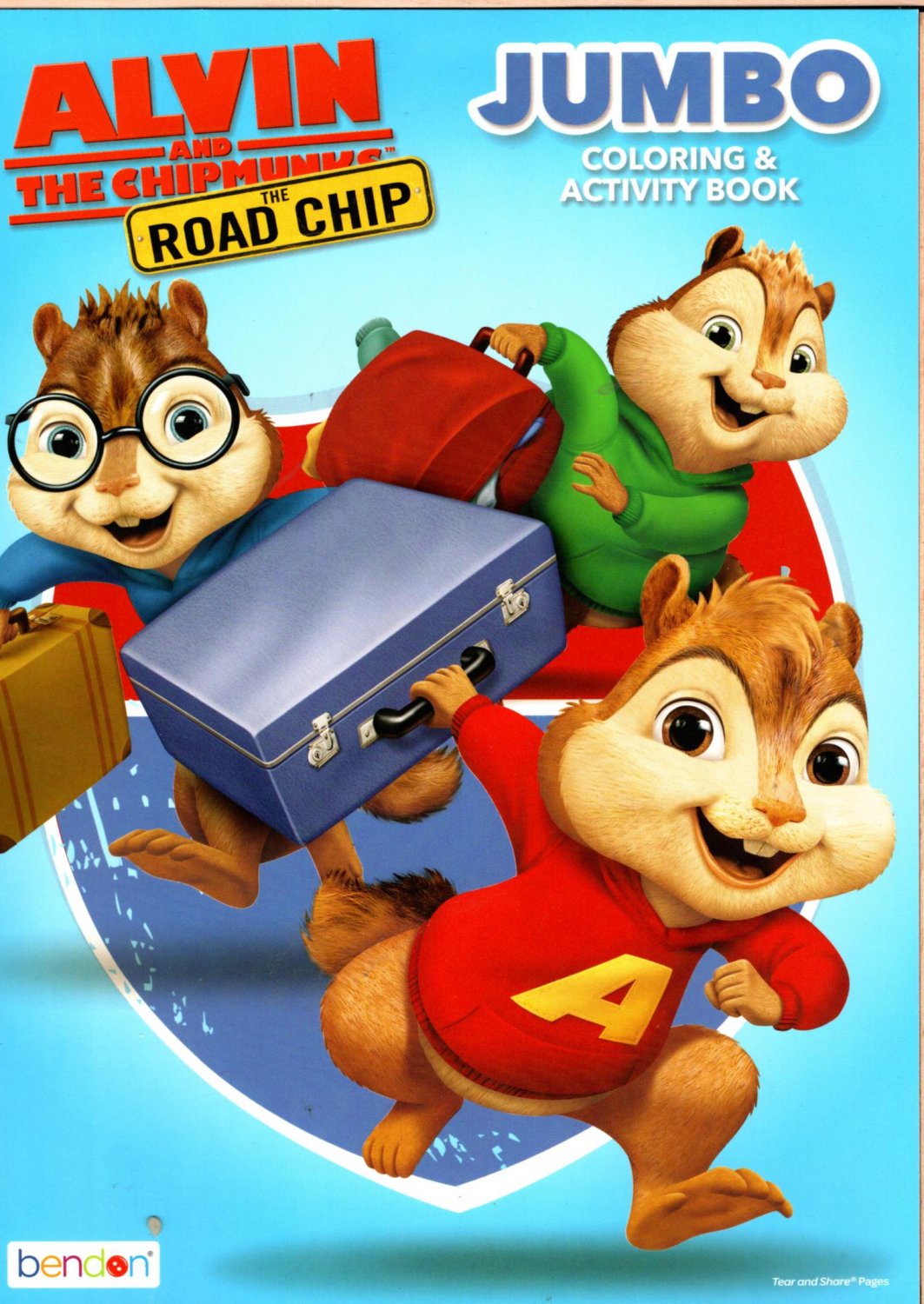 Alvin The Chipmunks - Jumbo Coloring & Activity Books - The Road Chip