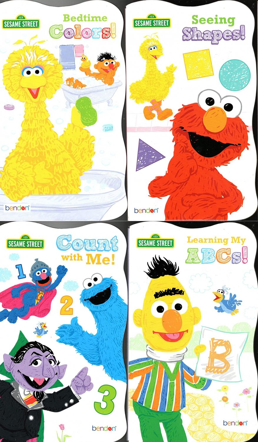 Sesame Street First Books Series; - Children's Book (Set of 4 Books)