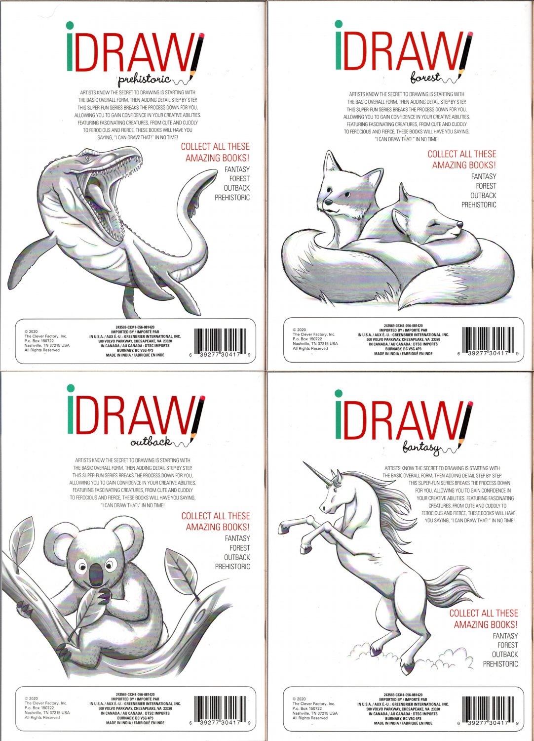 iDraw - Learn to Draw Instructional Step-by-Step Tutorial Books - (Set ...