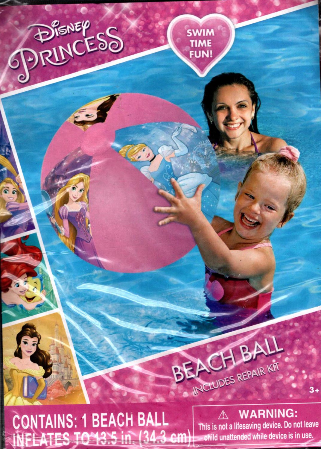 Disney Princess - Swim Arm Floats + Beach Ball (Set of 2)