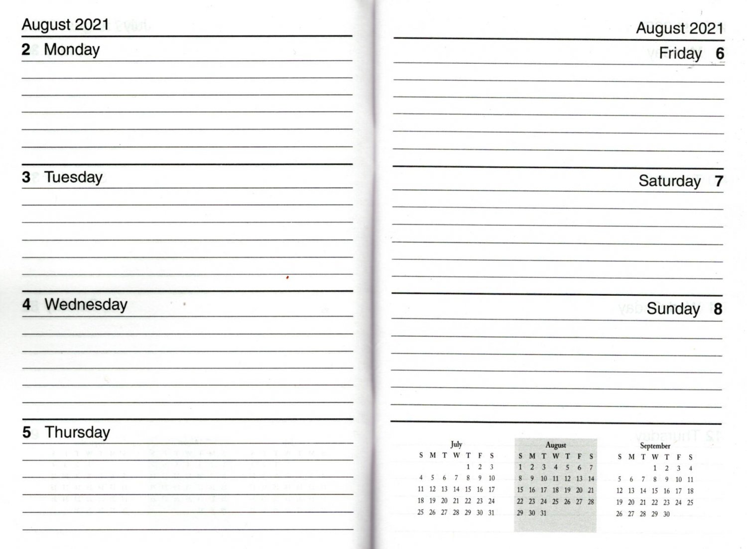 2021 - 2022 Student Academic Planner Calendar - School College Weekly ...