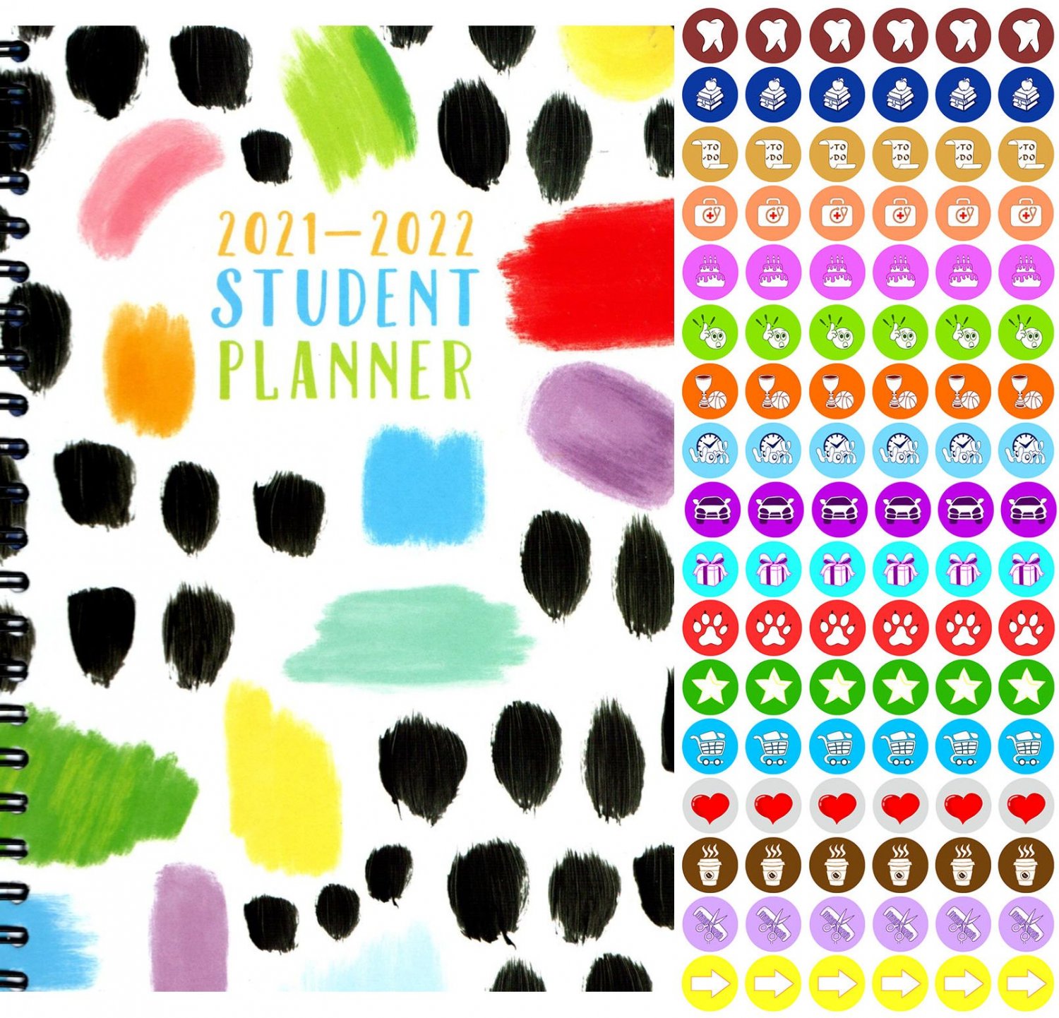2021 - 2022 Student Academic Planner Calendar - (Spiral Bound) + 100 ...