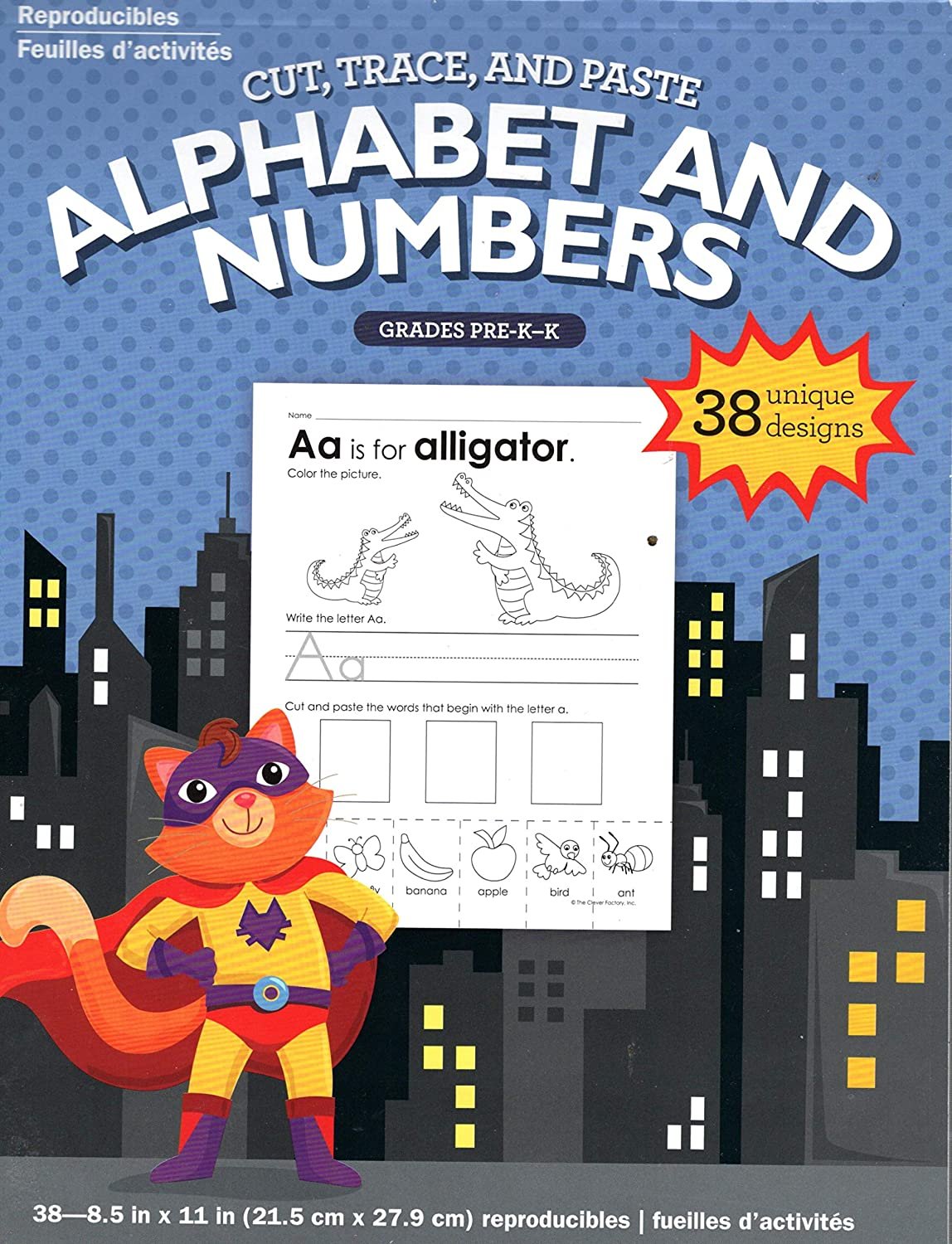 Cut, Trace, and Paste Alphabet & Numbers - Reproducible Educational ...