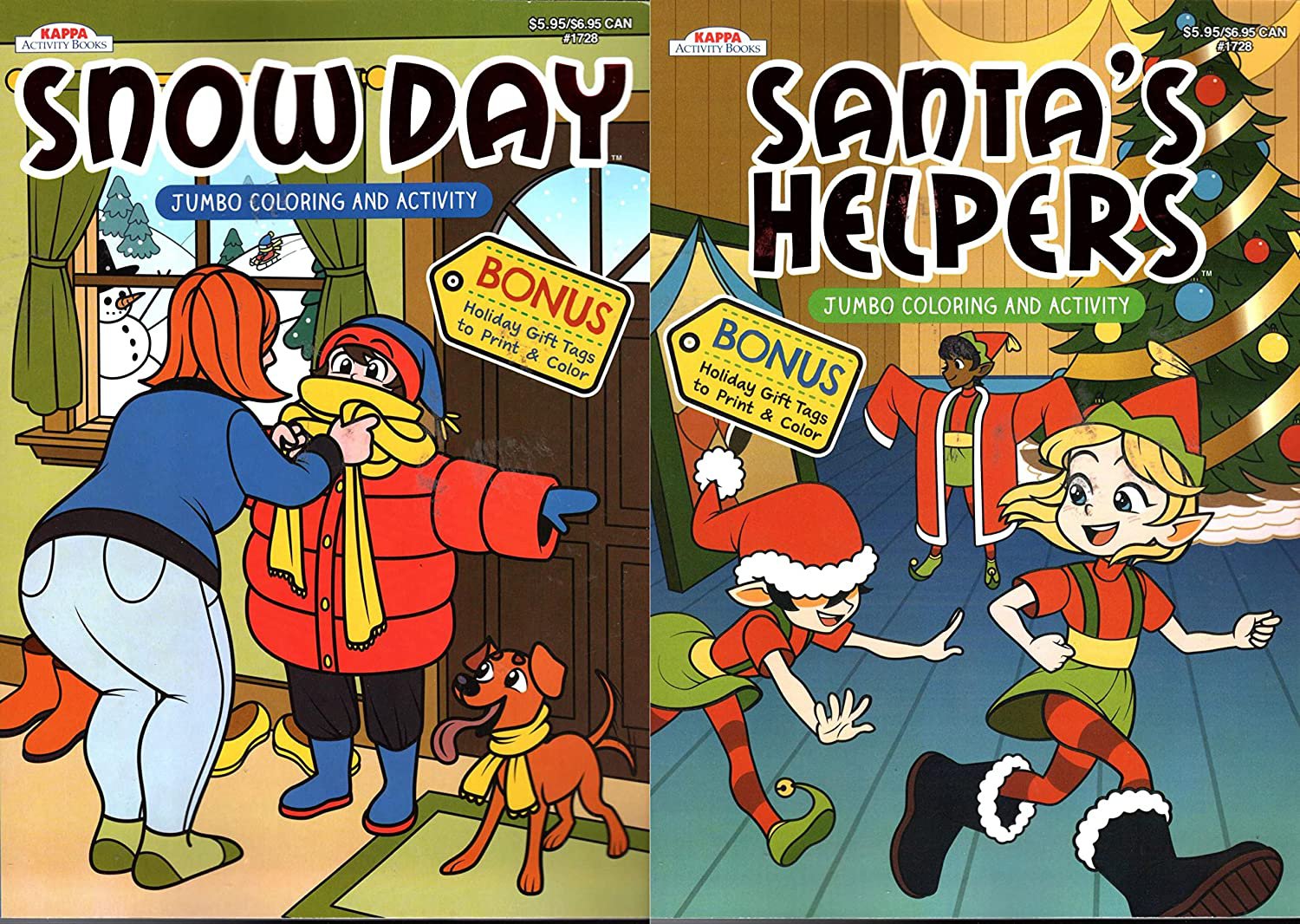 Christmas Holiday - Activity Book ~ Santa's Helper & Snow Day (Set of 2 ...
