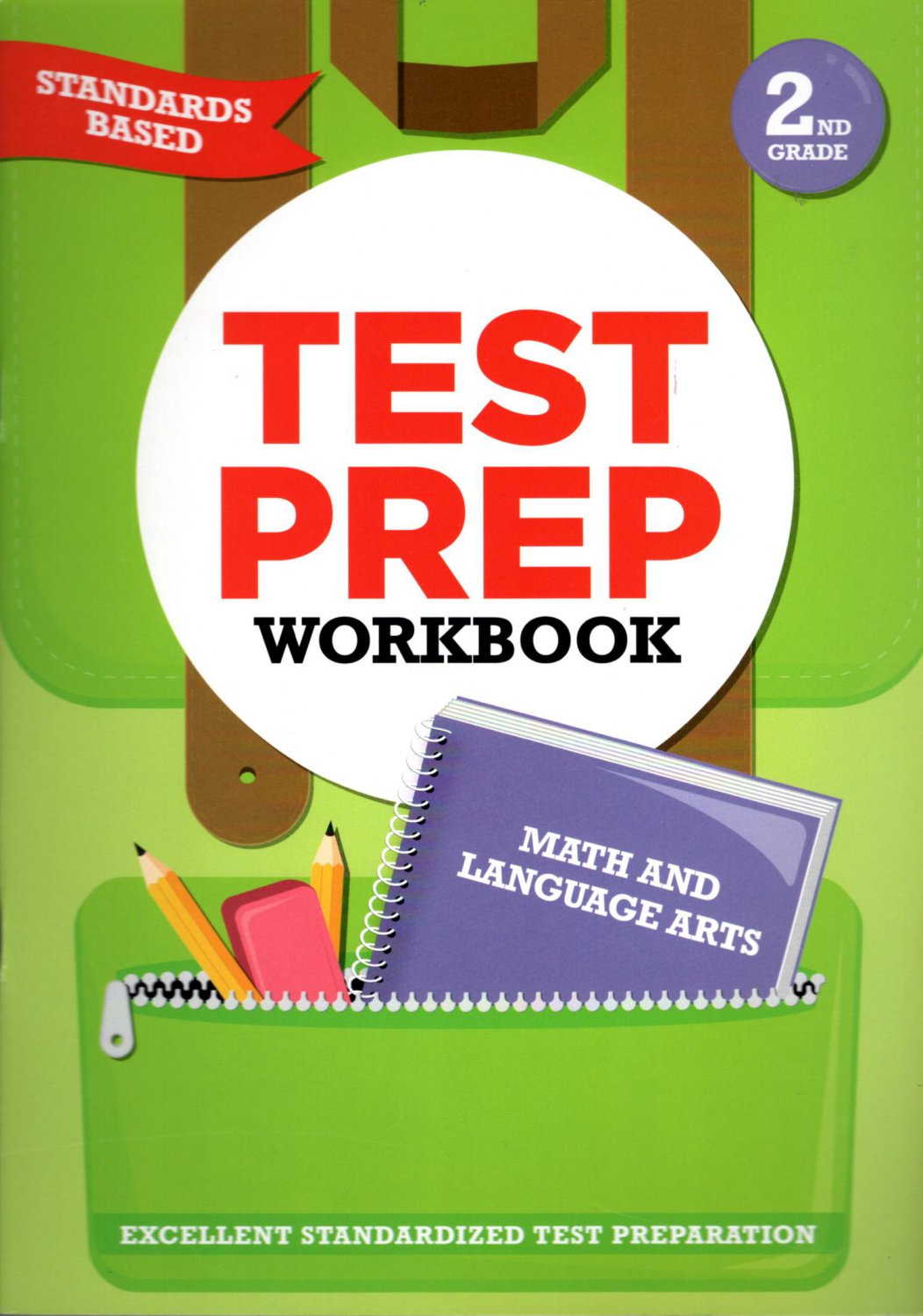 Second Grade Math & Language Arts Test Prep Workbook (Aligned with ...