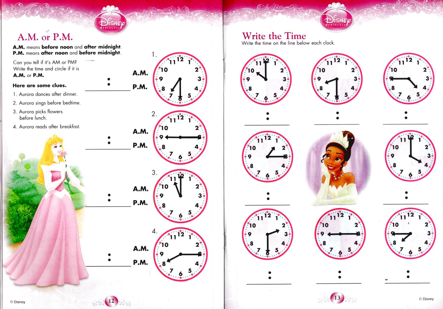 Educational Workbooks - Disney Princess - Workbook (Set of 4 Books)