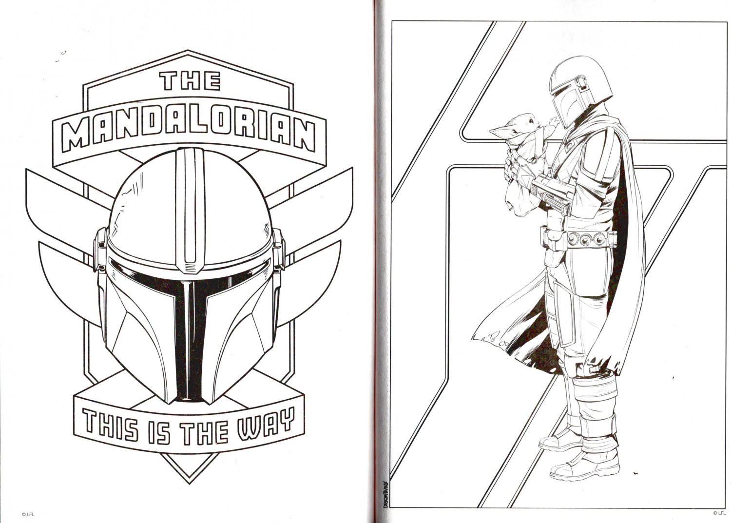 Colortivity Star Wars Mandalorian - Coloring & Activity Book - Little ...