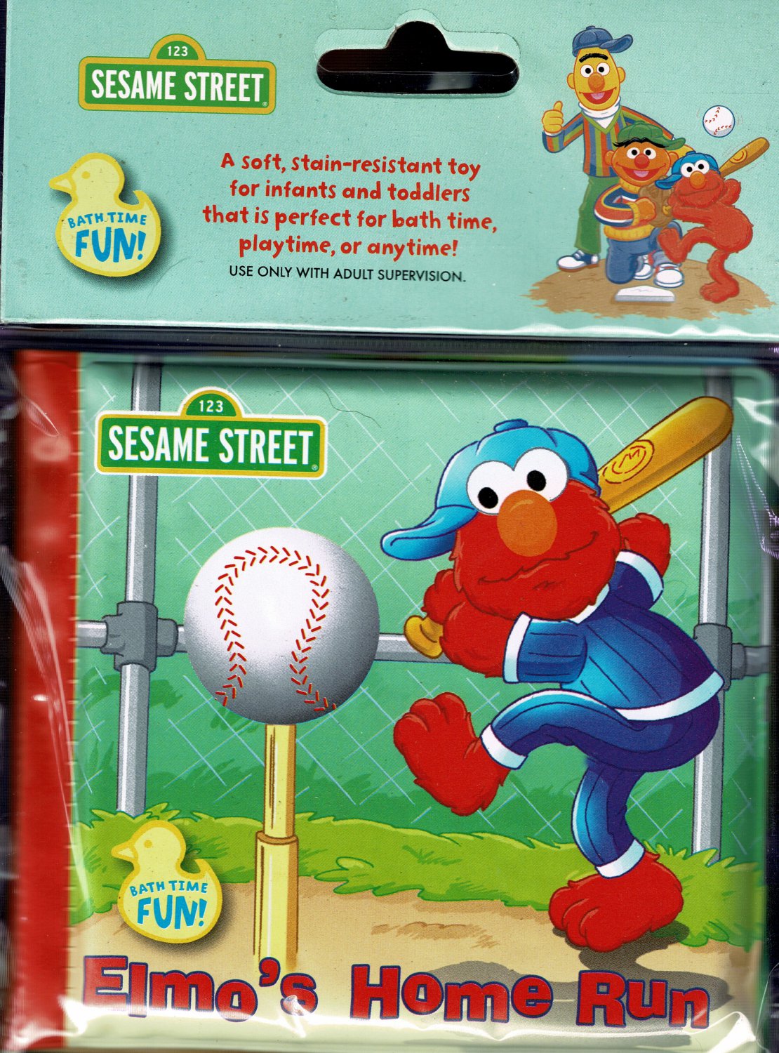 Sesame Street Bath Time Bubble Book - Elmo`s Home Run - Children's Book